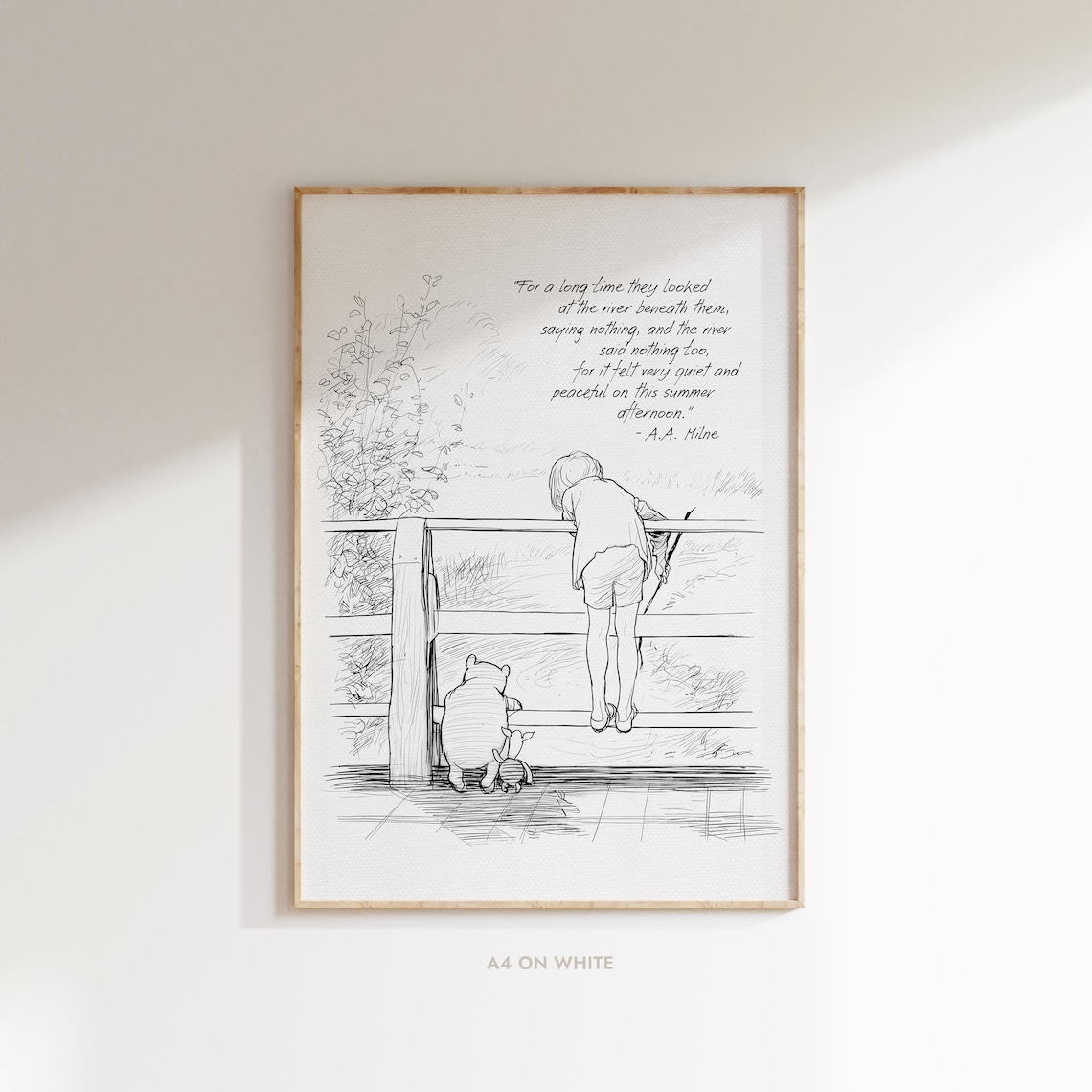 A.A. Milne Quotes, Classic Winnie the Pooh Quotes Prints, Christopher ...