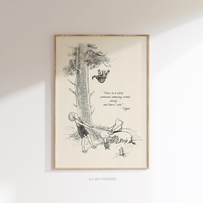 A.A. Milne Quotes, Classic Winnie the Pooh Quotes Prints, Christopher ...