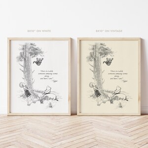 Winnie the Pooh Nursery Print, Tigger Quote, A.A. Milne Art - Etsy