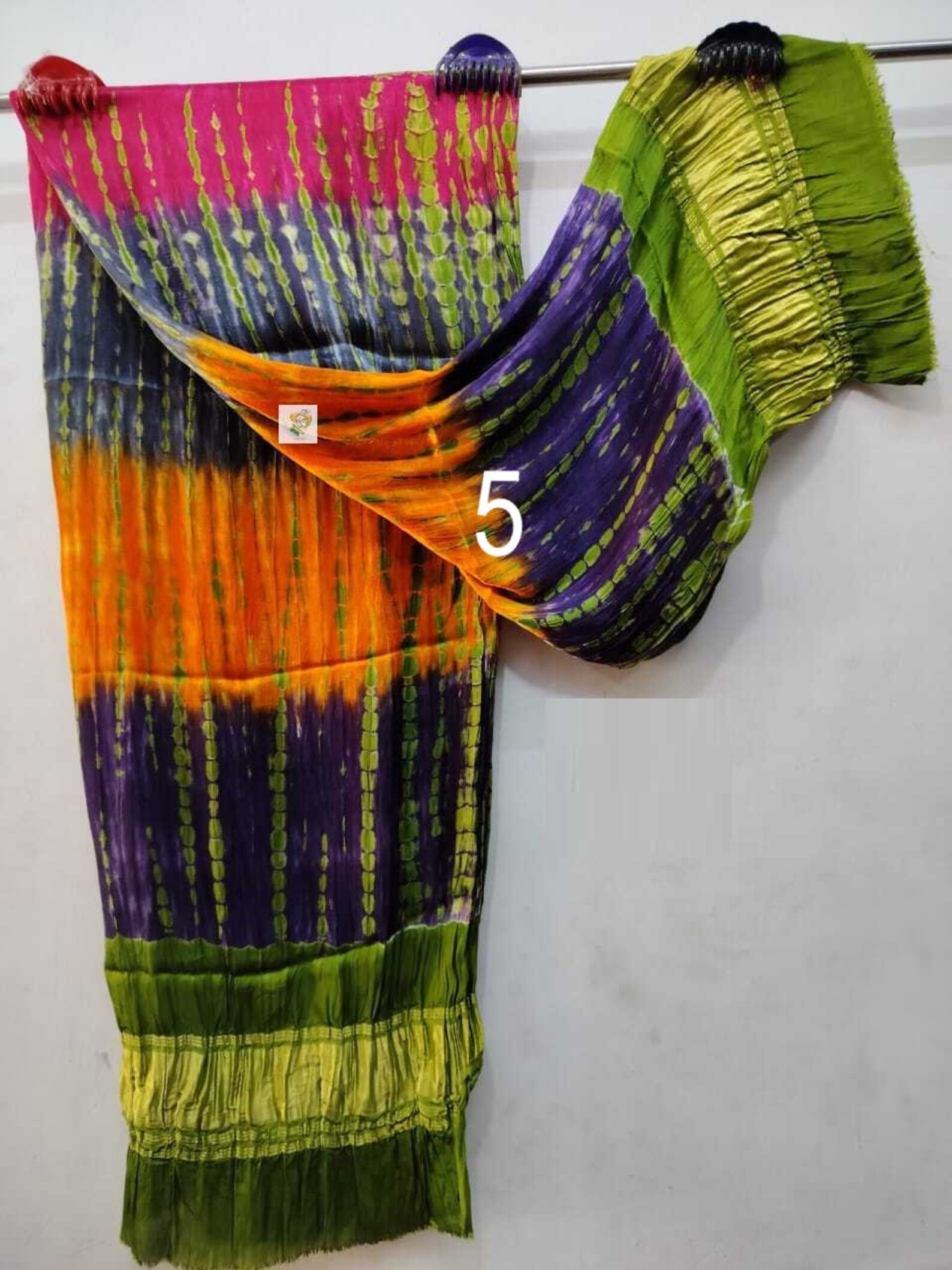 Pure Modal Silk Dupattas, With Tissue Pallu, Banjara Style, Organic ...