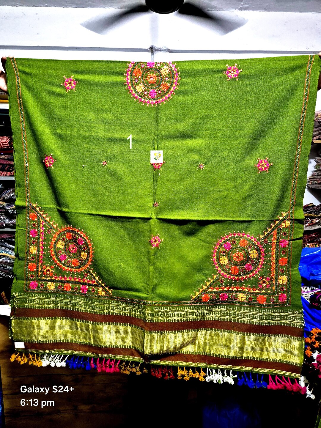 Handwoven Pure Woolen Bhujodi Shawls, Exquisite Traditional Weaving of ...