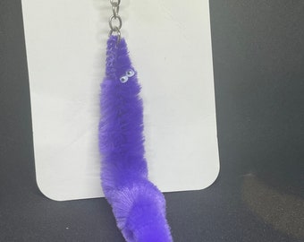 Biblically Accurate Worm on a String 3 Inch Glitter Acrylic Keychain ...