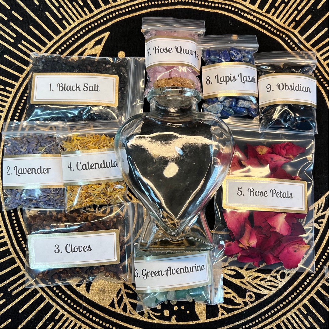 Love Spell Jar Kit, to Help Strengthen Self-love, Rekindle Romantic ...