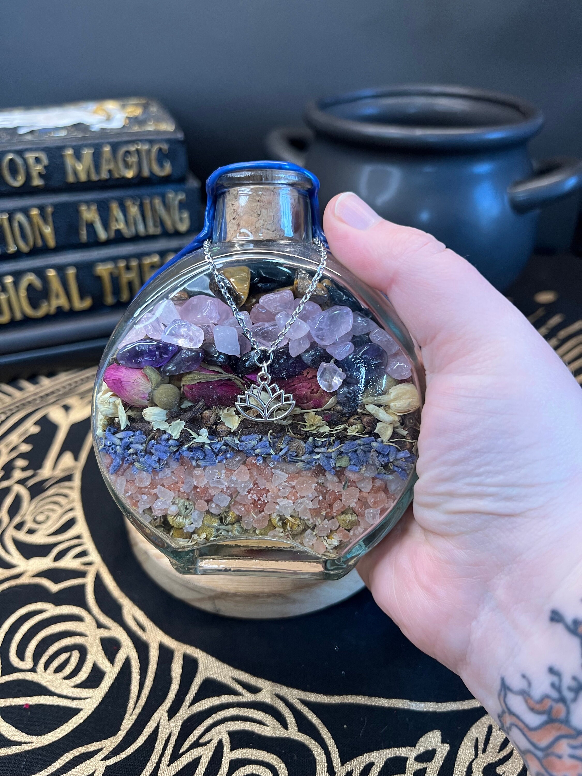 Peace & Calm Spell Jar: Anti-anxiety Intention Bottle - Etsy
