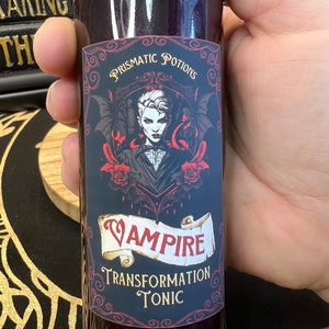 Vampire Transformation Tonic Magic Potion | Whimsical Apothecary Decor ...