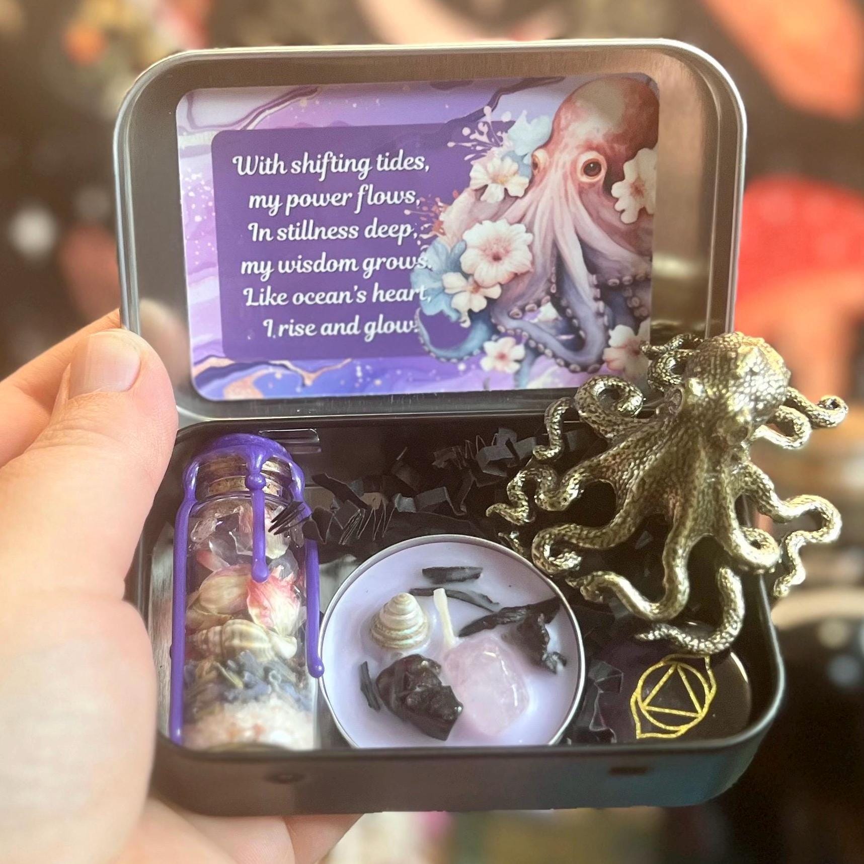 Custom Spiritual Bundle: Portable Witch Kit With Crystals & Spell Jars ...