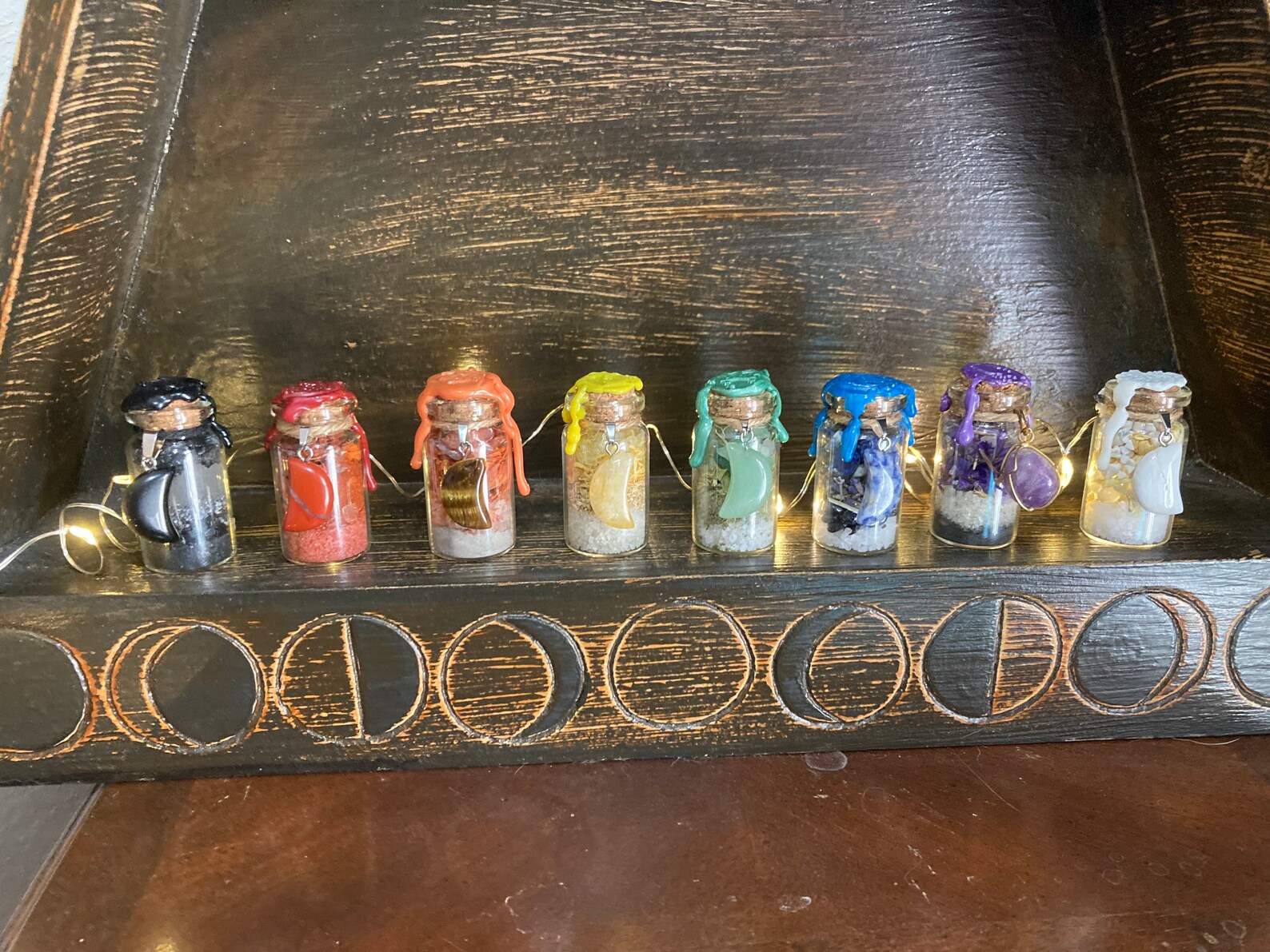 Chakra Spell Jar Set: Handmade Intention Manifestation Bottles - Etsy