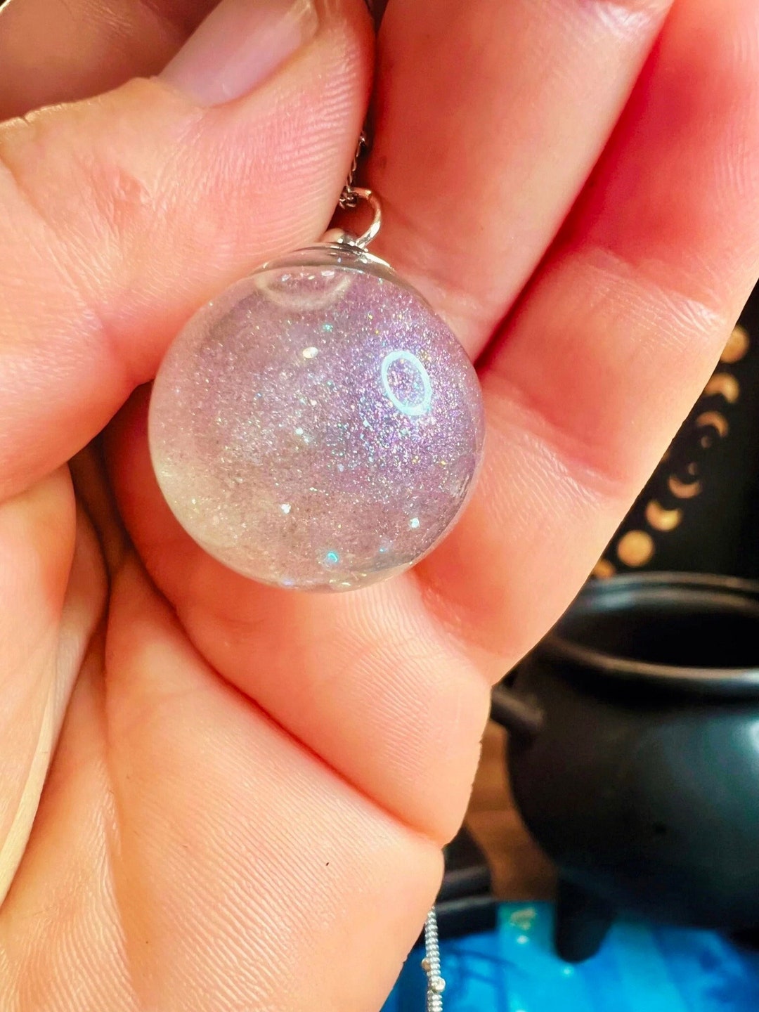 Unicorn Fairy Dust Fidget Jewelry | Snow Globe Inspired Earrings and ...