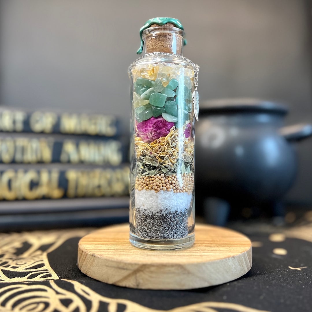 Prosperity Spell Jar: Handcrafted Abundance Intention Bottle - Etsy