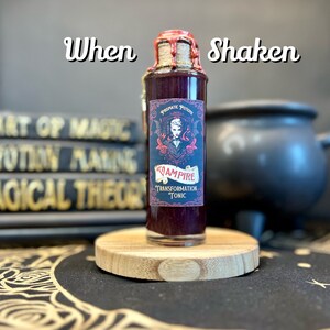 Vampire Transformation Tonic Magic Potion | Whimsical Apothecary Decor ...