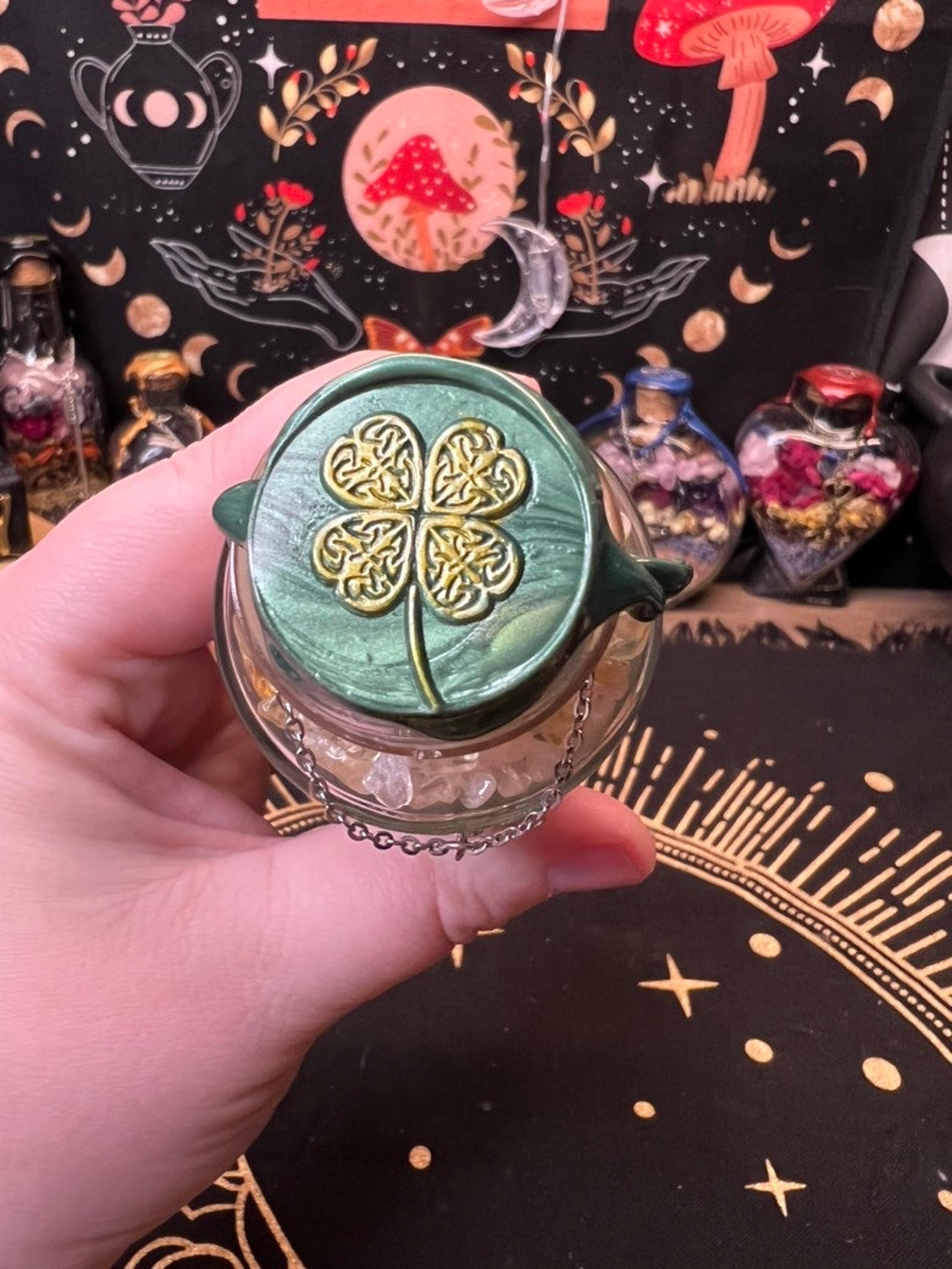 Prosperity Spell Jar: Handcrafted Abundance Intention Bottle - Etsy