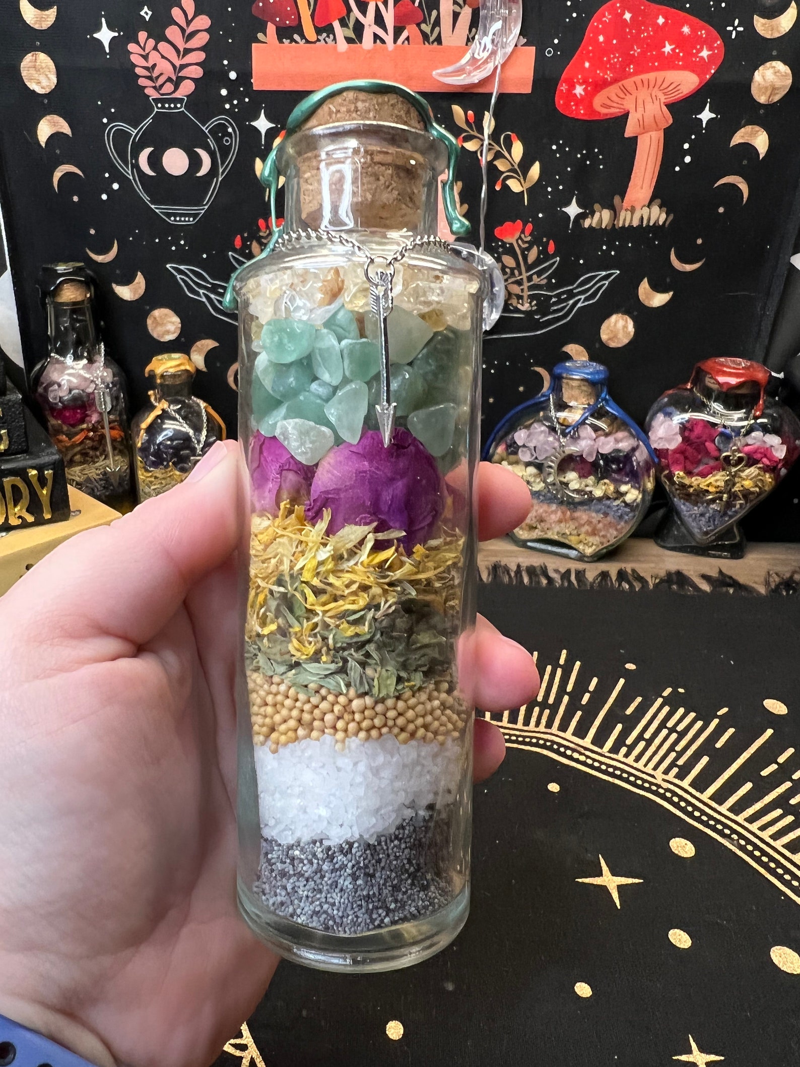 Prosperity Spell Jar: Handcrafted Abundance Intention Bottle - Etsy