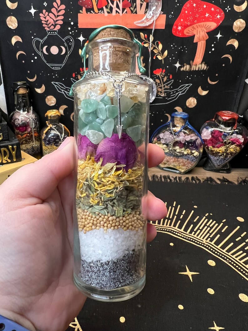 Prosperity Spell Jar: Handcrafted Abundance Intention Bottle - Etsy