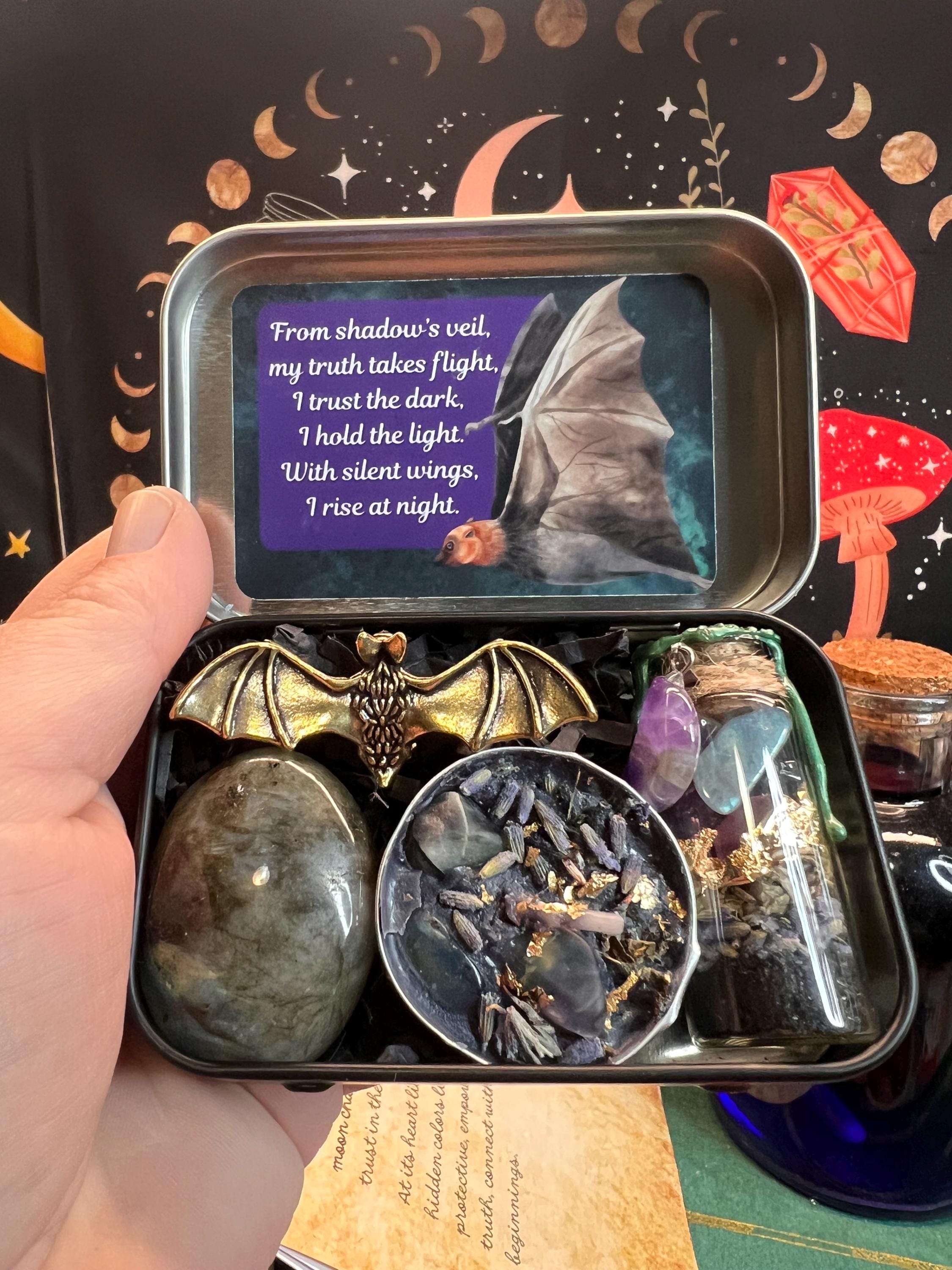 Custom Spiritual Bundle: Portable Witch Kit With Crystals & Spell Jars ...
