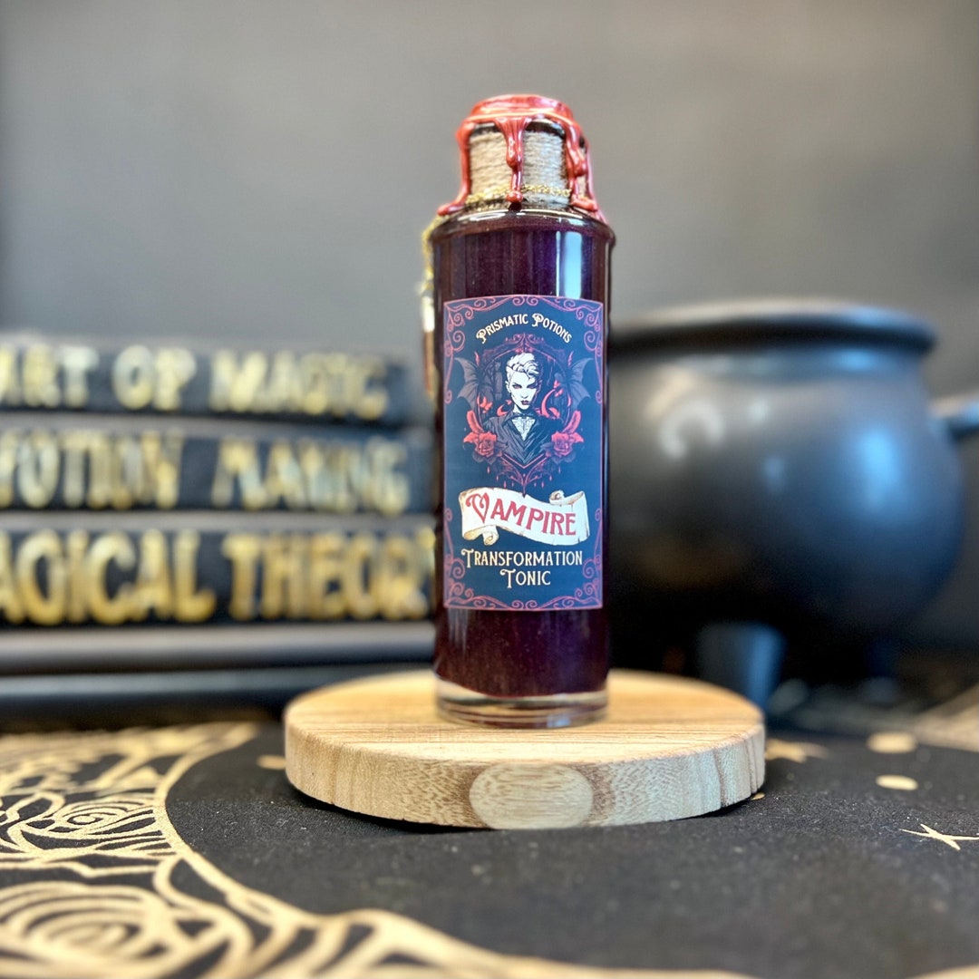 Vampire Transformation Tonic Magic Potion | Whimsical Apothecary Decor ...