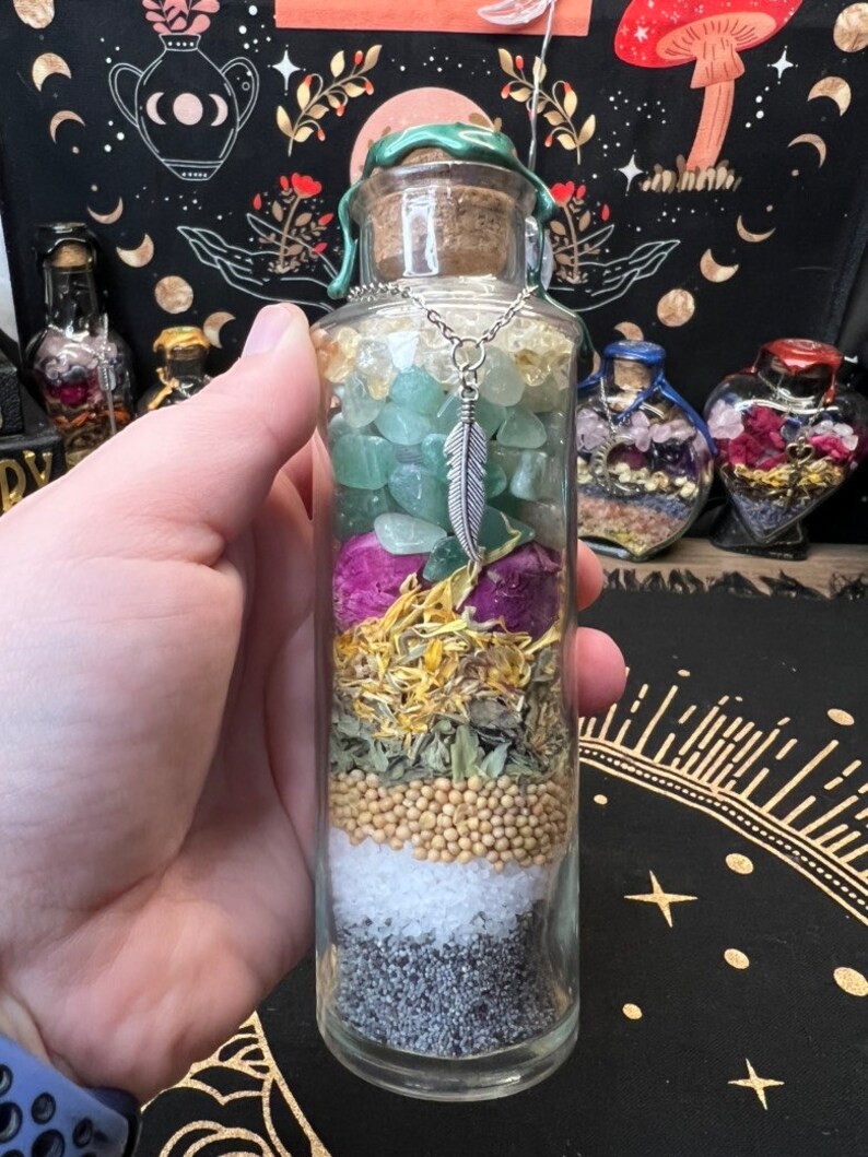 Prosperity Spell Jar: Handcrafted Abundance Intention Bottle - Etsy