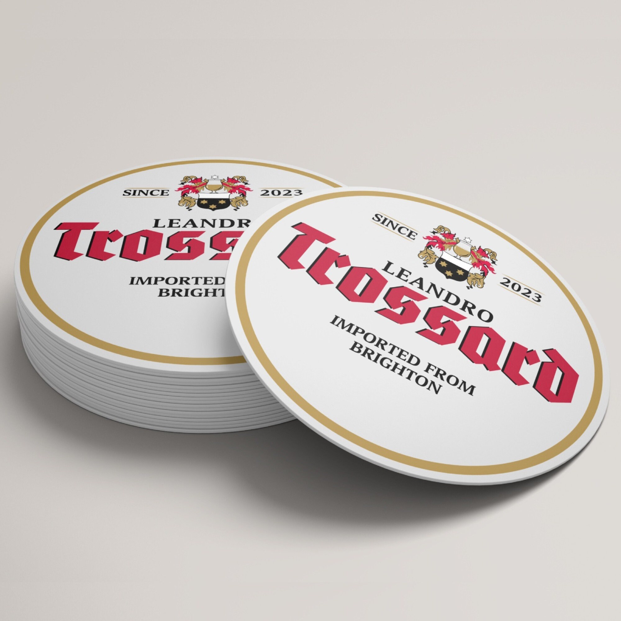 Arsenal Football Beer Mat Coasters 23/24 Season the Perfect Gift or ...