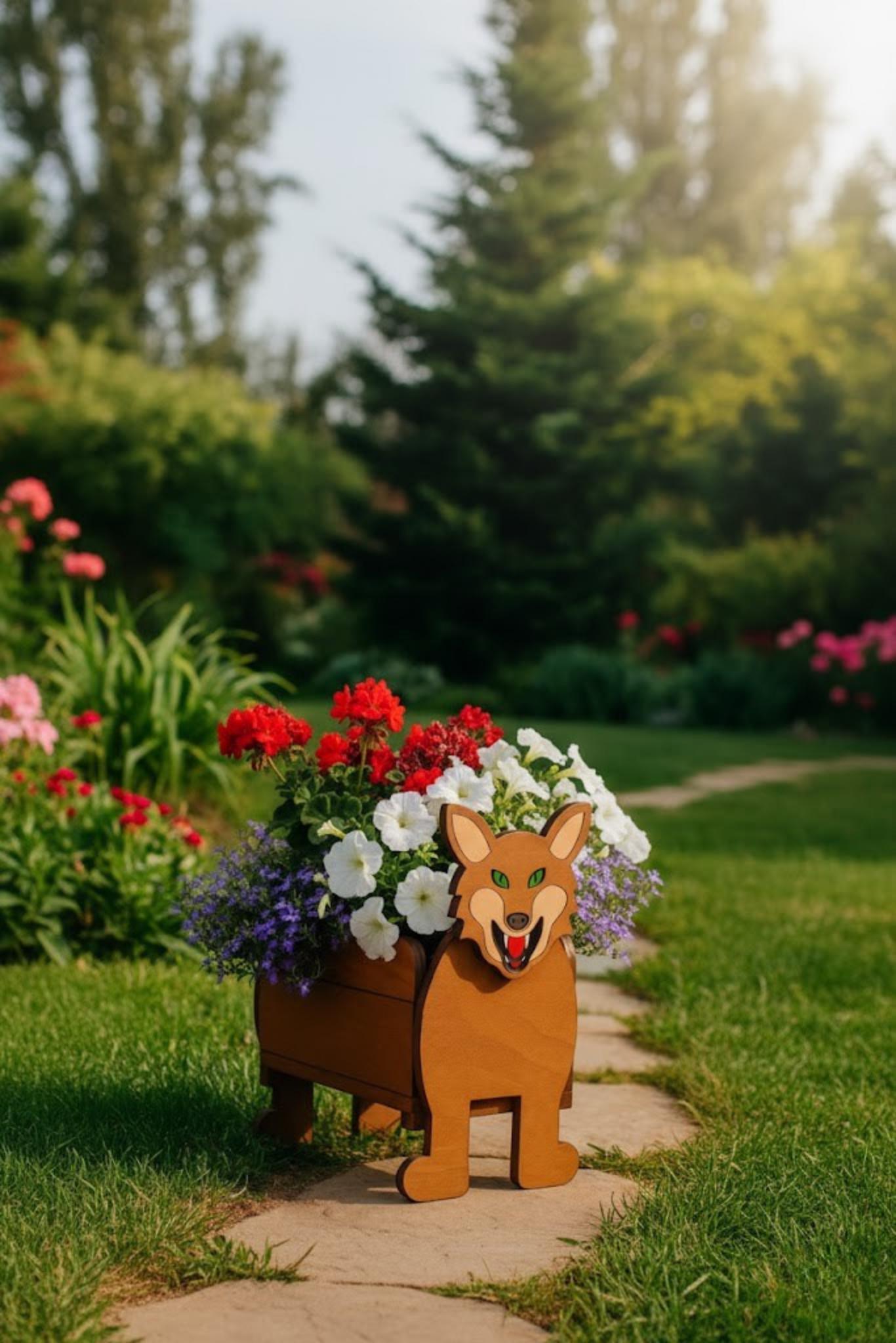 DIY Fox Planter Template (PDF) – Step-by-step Guide for Handmade Garden ...