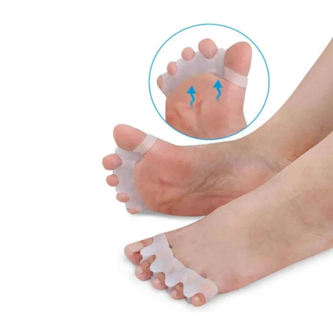 One Pair of Silicon Gel Toe Straightener | Toe Stretcher | Toe Spacer ...