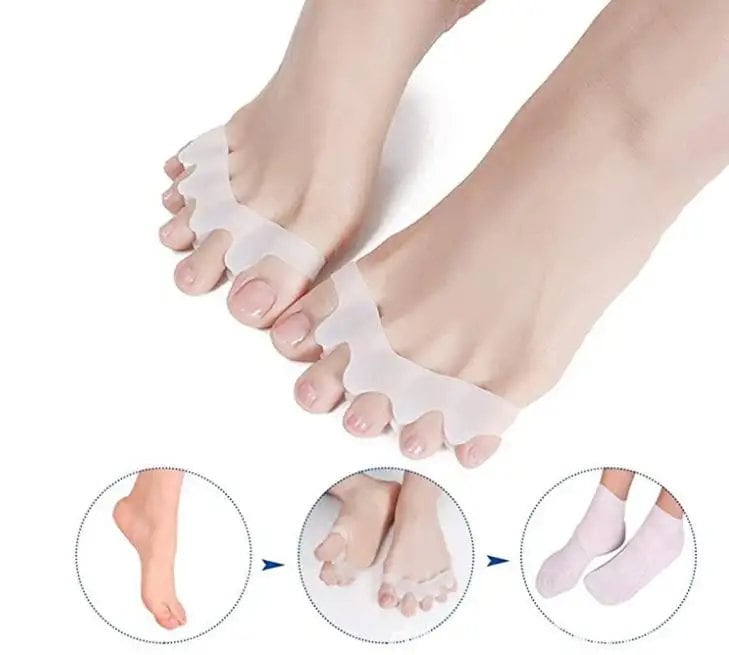 One Pair of Silicon Gel Toe Straightener | Toe Stretcher | Toe Spacer ...