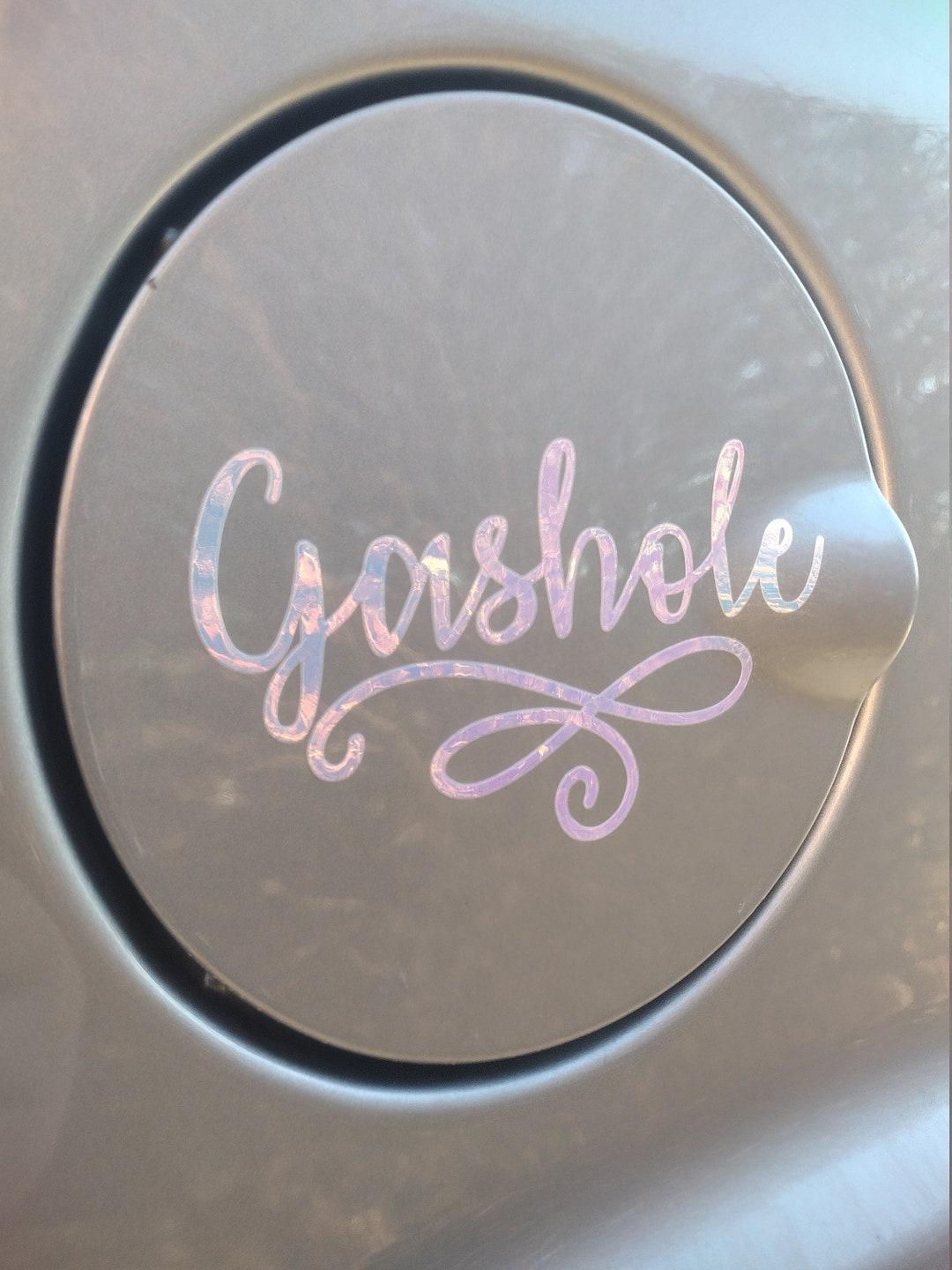 Gashole Fuel Door Cover Decal FREE SHIPPING Holographic - Etsy