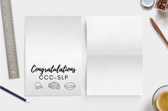 SLP Graduation Card SLP Digital Download SLP Card | Etsy