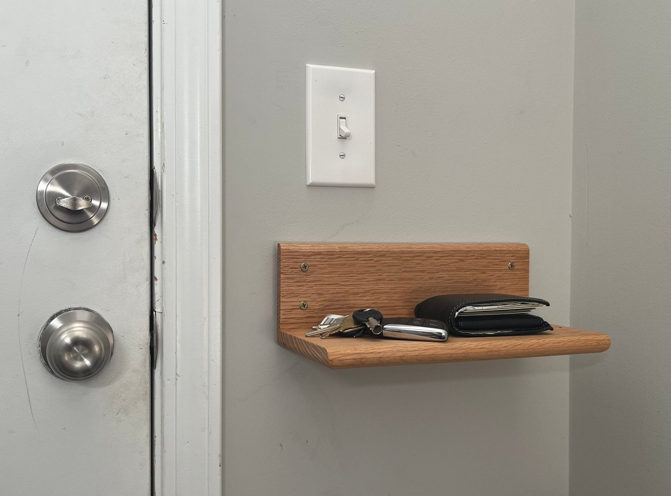 Handmade Oak Shelves for Plants, Wallets, Keys, Decor Made in Indiana ...