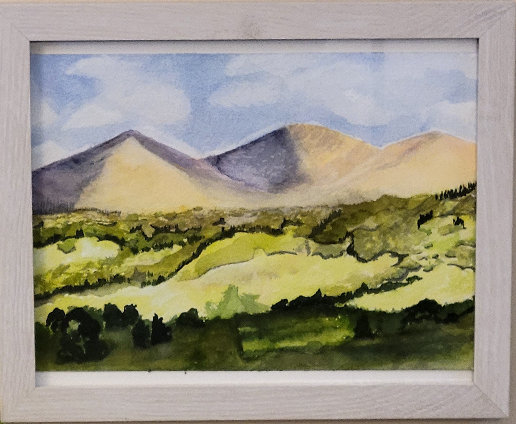 Mountains in Shadow and Light - Etsy