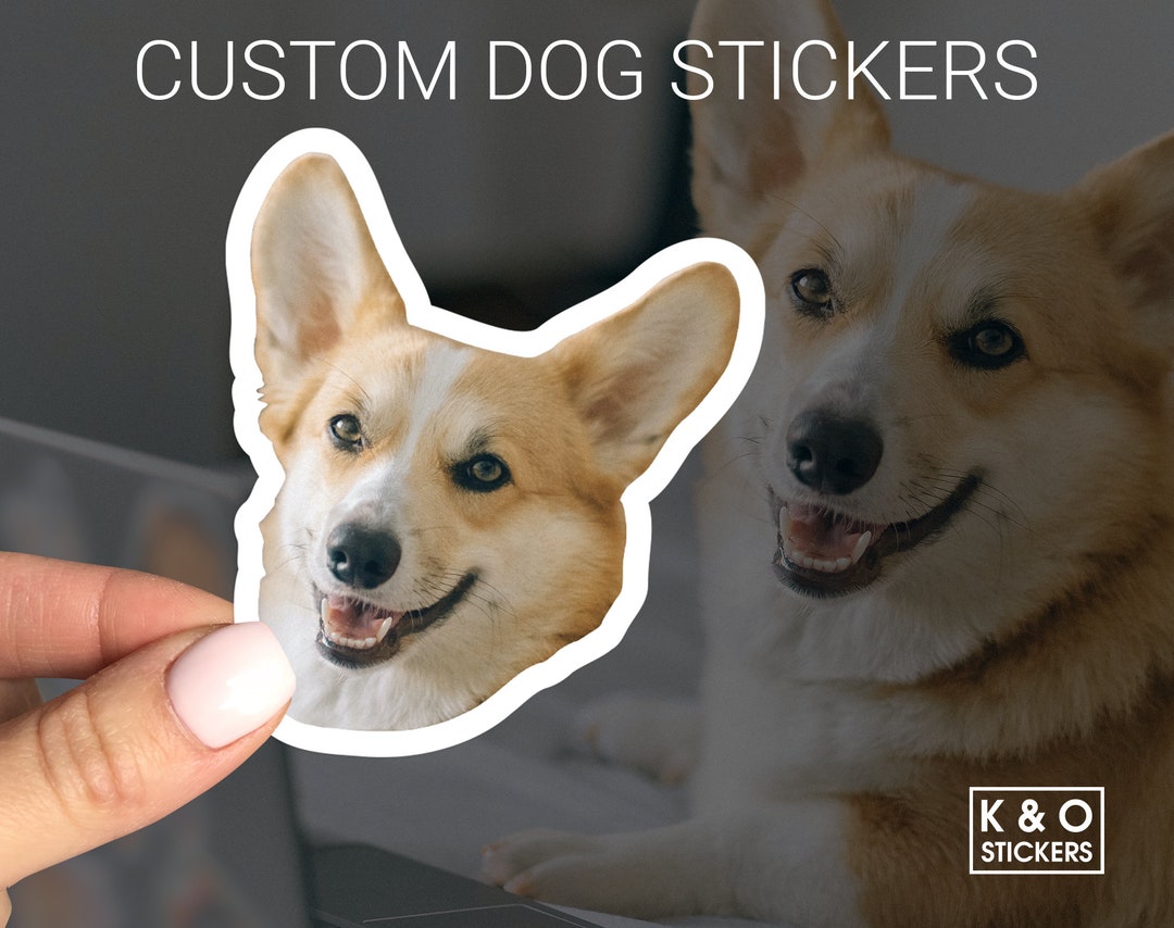 Custom Dog Stickers, Custom Pet Sticker, Sticker of My Dog ...