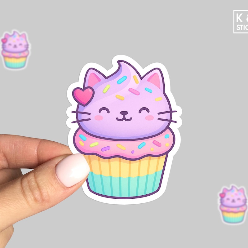 Cupcake Kawaii Stickers - Etsy