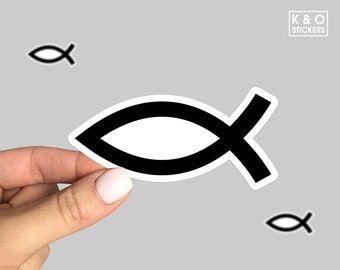 Jesus Fish Symbol Christian Sticker Decal - Etsy