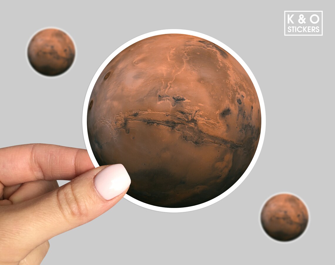 Mars Sticker Mars Laptop Sticker Mars Car Sticker Mars - Etsy