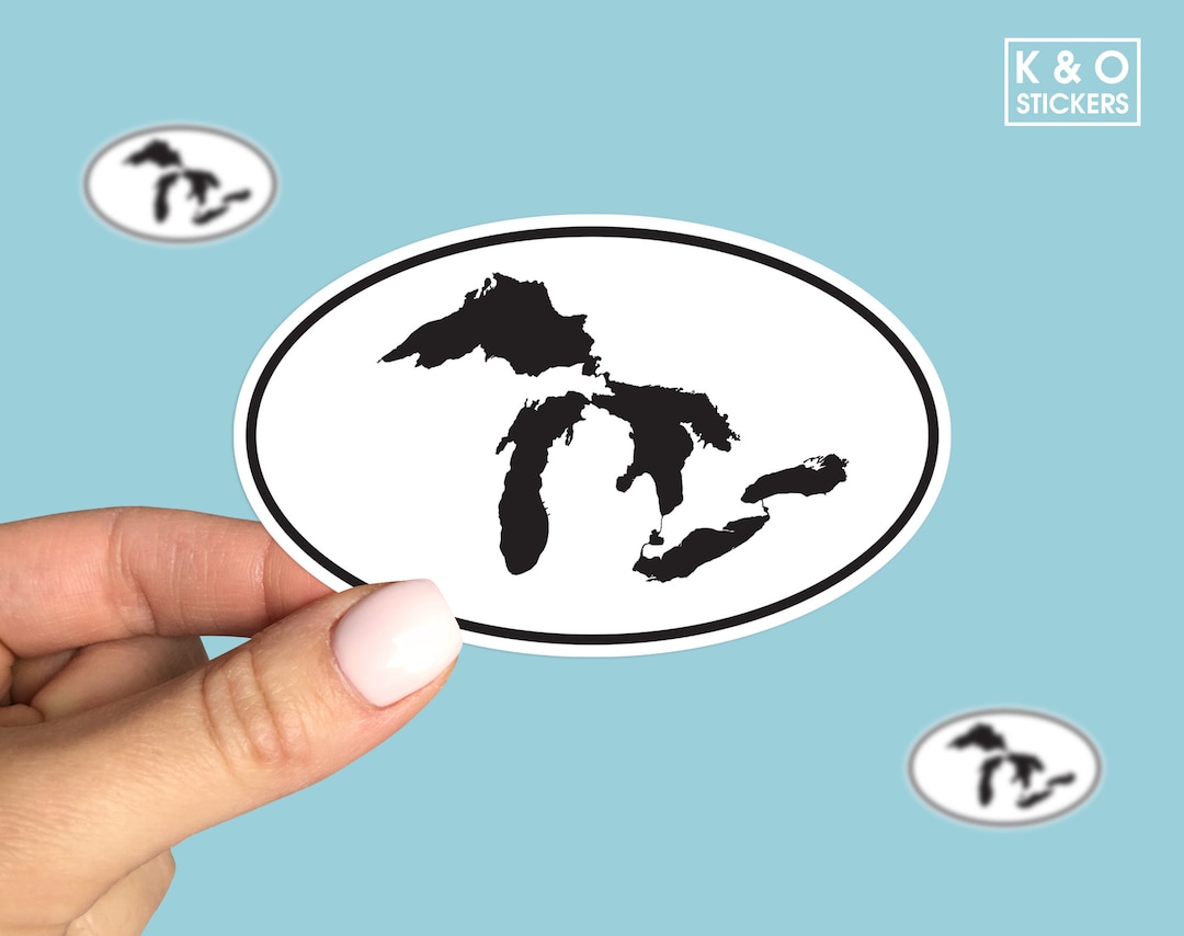 Great Lakes Sticker, Great Lakes Bumper Sticker - Etsy