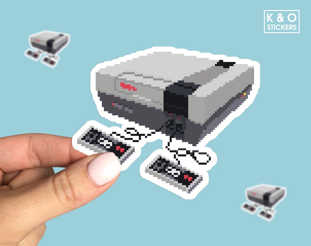 Retro Gamer Sticker, 8bit Gaming Sticker, 8bit Sticker, Pixel Art ...