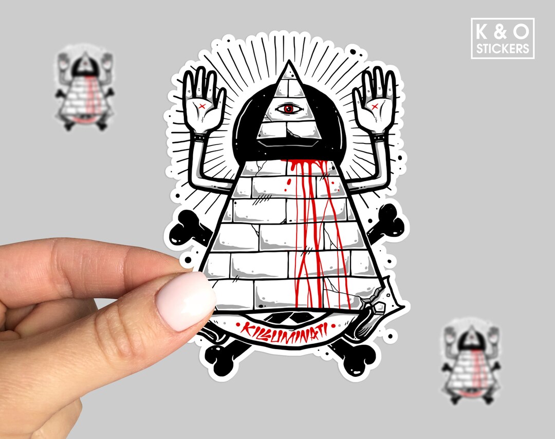Killuminati, Rob the Rich, DTA, Water Bottle Sticker, Bumper and Laptop ...