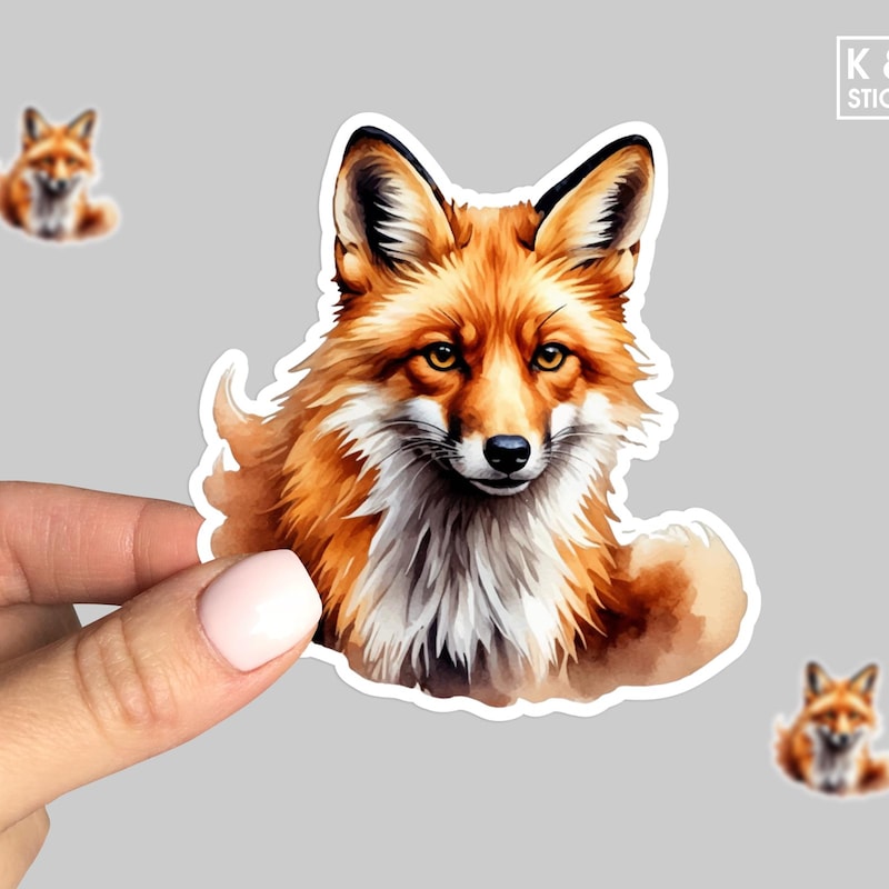 Fox Sticker - Etsy