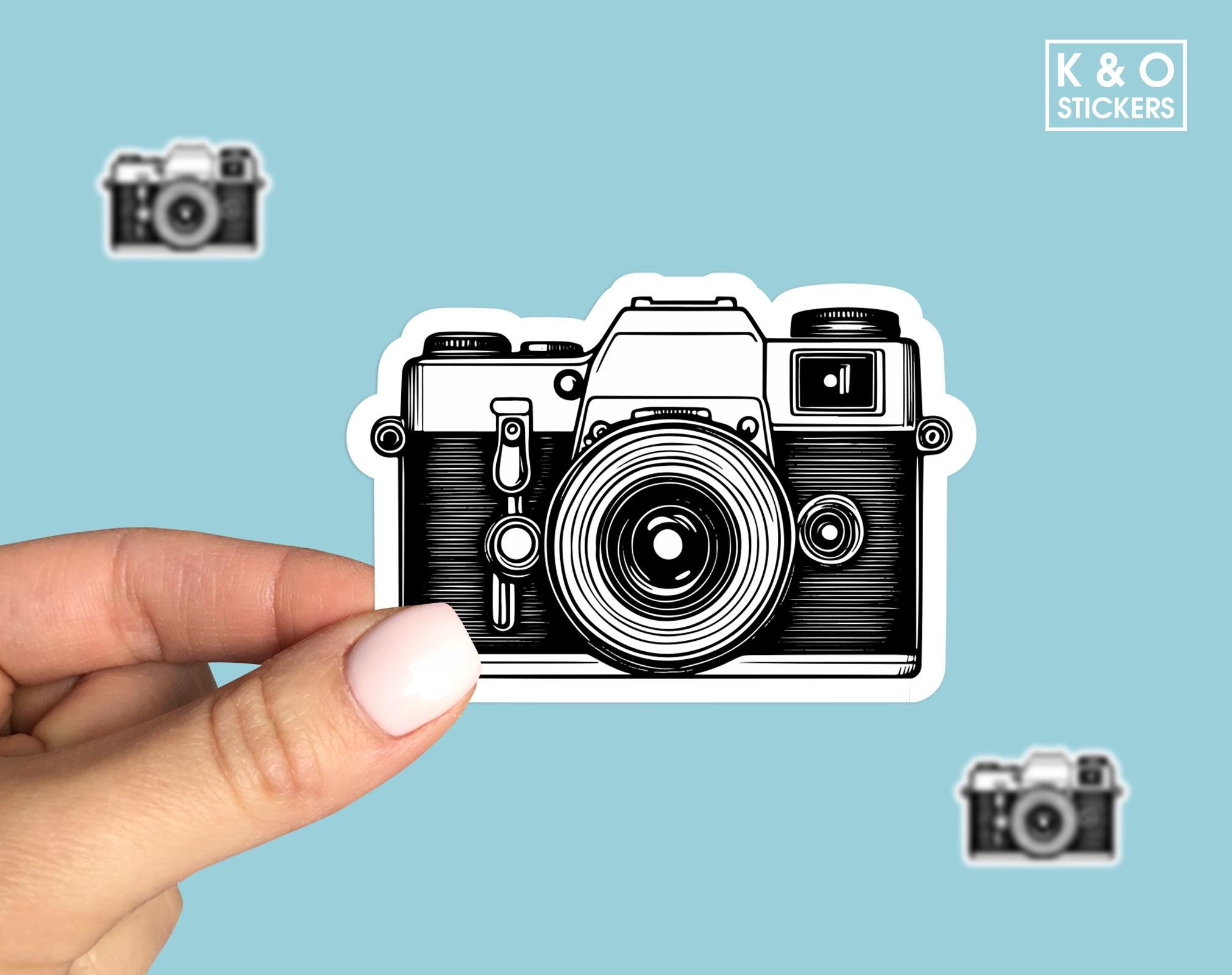 Vintage Photo Camera Vinyl Sticker - Etsy