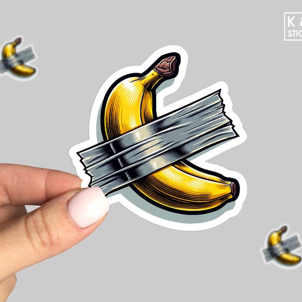 Banana Sticker - Etsy