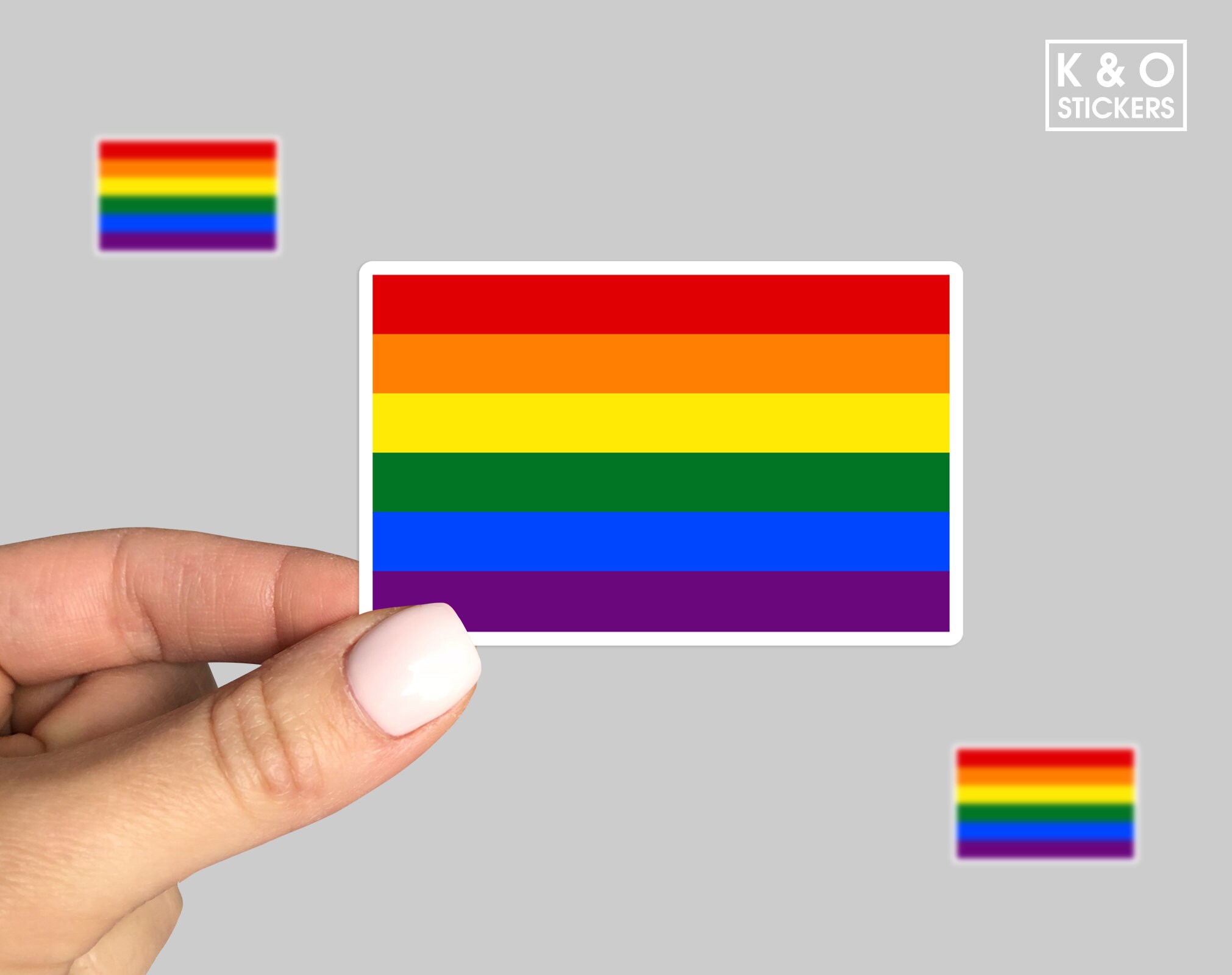 LGBT Flag Sticker Gay Lives Matter Rainbow Flag Sticker - Etsy