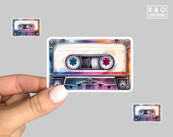 Retro Cassette Tape Sticker 3 - Etsy