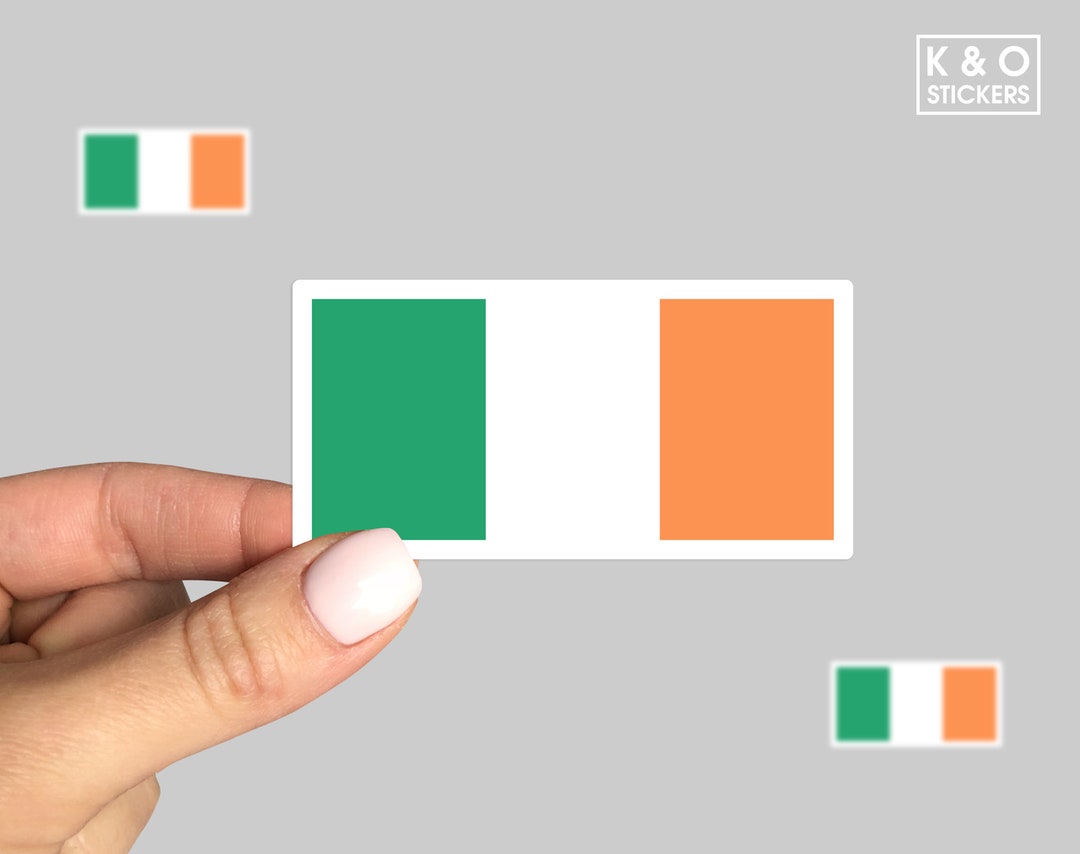 Flag of Ireland Sticker, Flag of Ireland Decal, Irish Flag - Etsy