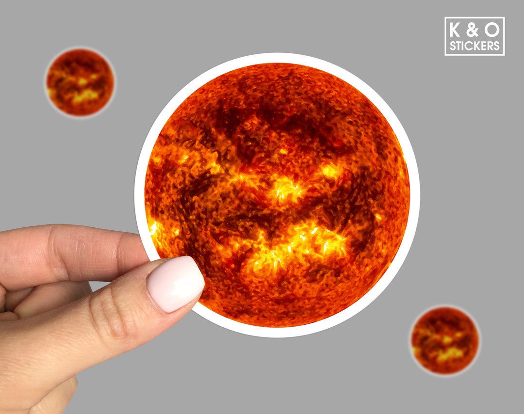 Sun Sticker, Sun Laptop Sticker, Sun Car Sticker, Sun Water Bottle ...