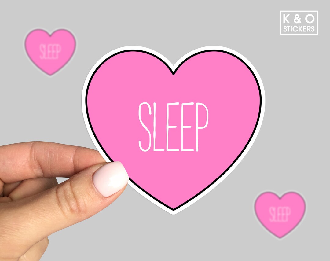 Love Sleep Sticker, Laptop Sticker - Etsy