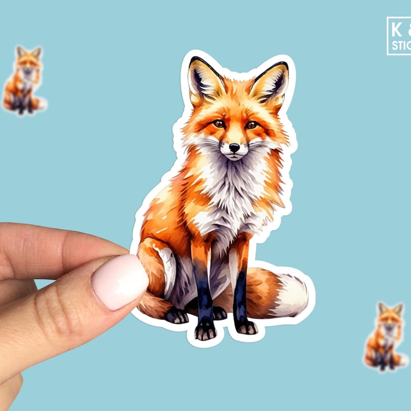 Fox Sticker - Etsy