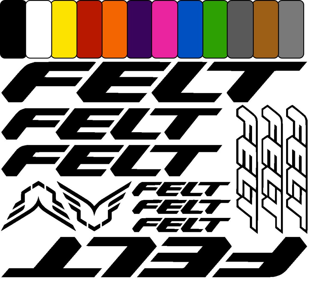 FELT Bicycle Frame Sticker Set Satz Aufkleber Fahrrad Sport Mtb Tuning ...