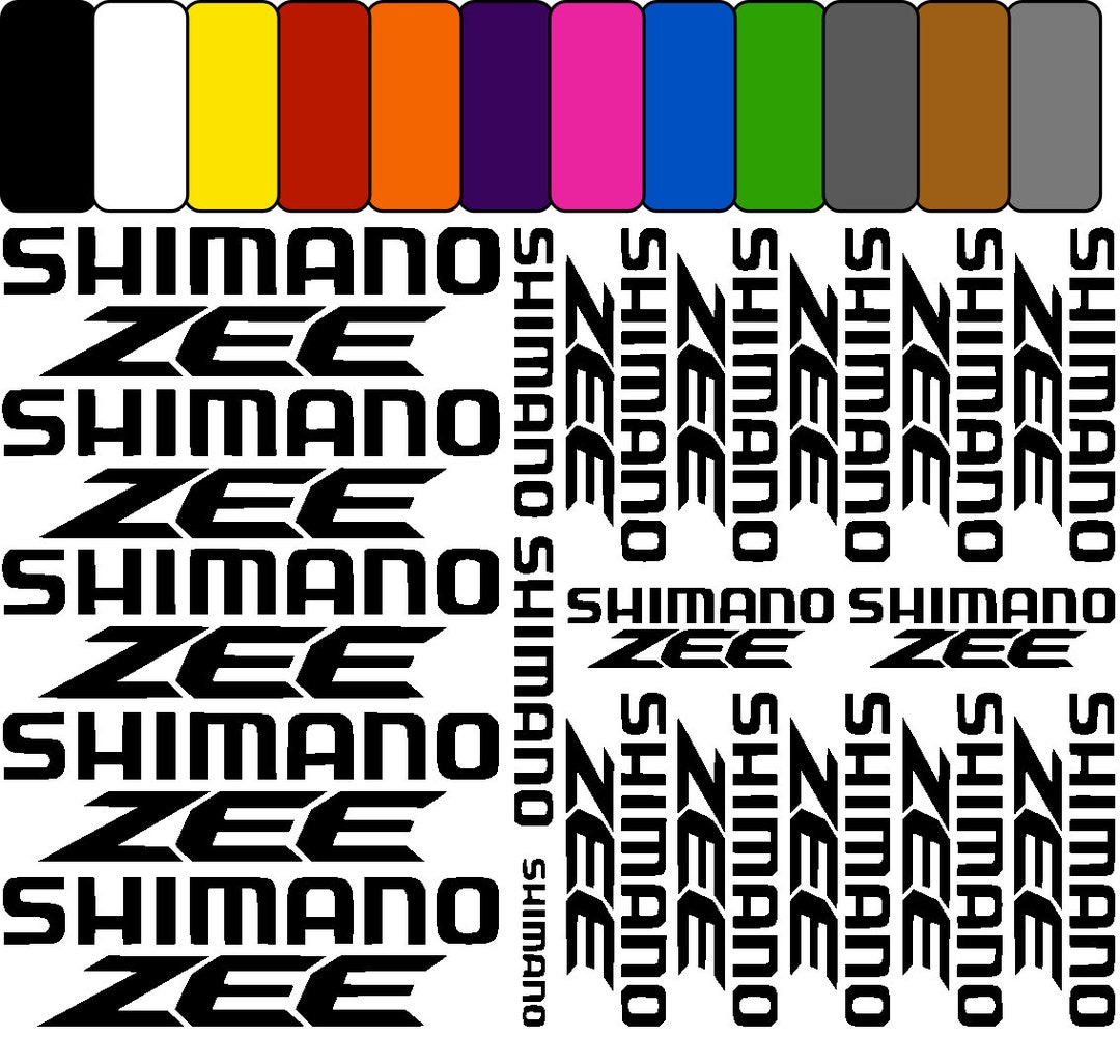SHIMANO ZEE Bike Bicycle Frame Sticker Set Satz Aufkleber Fahrrad Sport ...