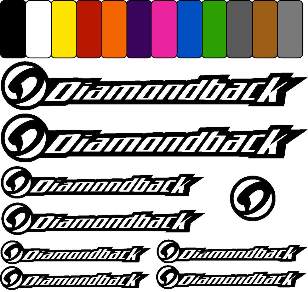 DIAMONDBACK Bike Bicycle Frame Sticker Set Satz Aufkleber Fahrrad Sport ...