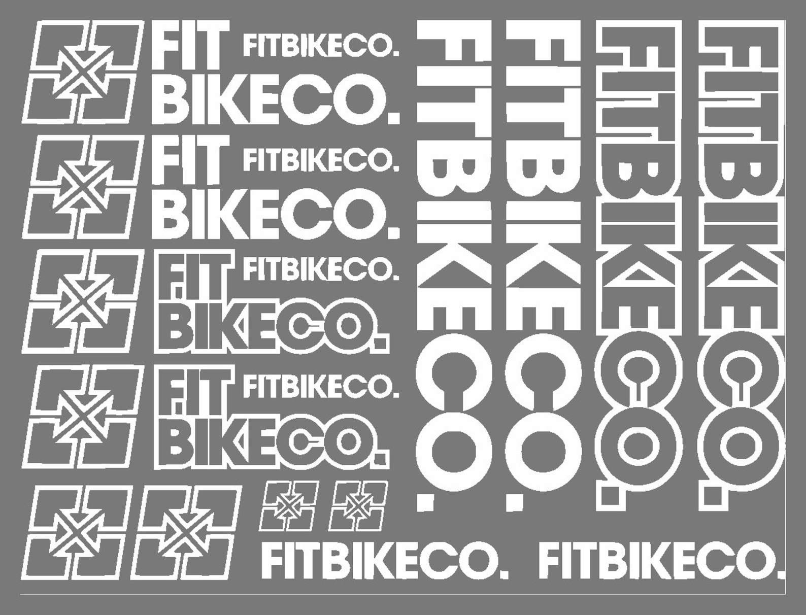 FITBIKECO. Bicycle Frame Sticker Set Satz Aufkleber Fahrrad Sport Mtb ...