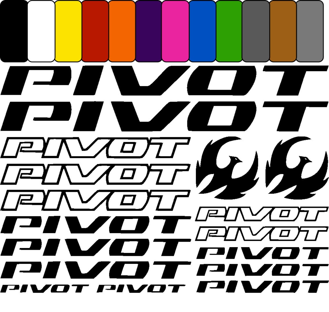 PIVOT Bicycle Frame Sticker Set Satz Aufkleber Fahrrad Sport Mtb Tuning ...