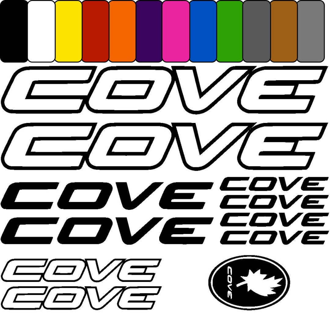 COVE Bicycle Frame Sticker Set Satz Aufkleber Fahrrad Sport Mtb Tuning ...